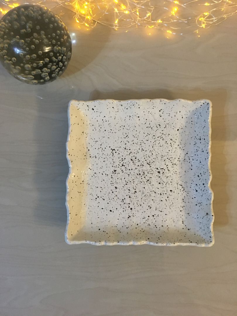 Square Pasta Plate, Furniture & Home Living, Kitchenware & Tableware ...