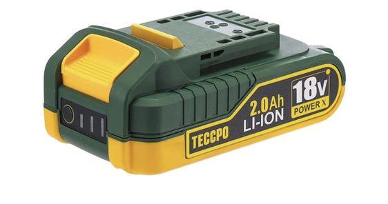 TECCPO 20/18V MAX 2.0Ah Lithium Ion Rechargeable Battery for All TECCPO ...