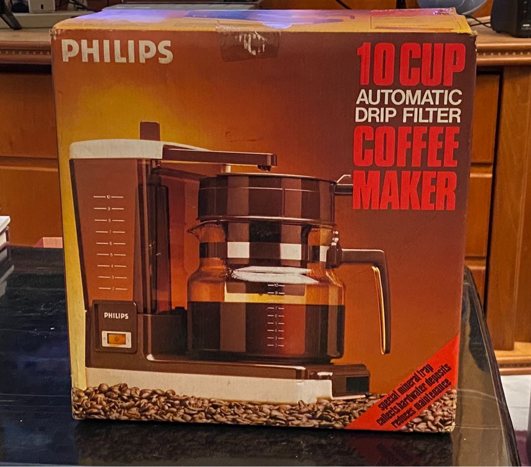 Vintage Philips Coffee Maker, Furniture & Home Living, Kitchenware ...
