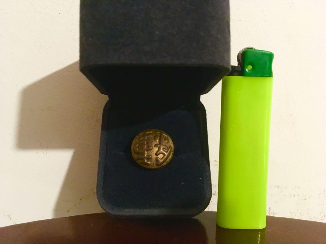 Vintage super rare CHUNG LING HIGH SCHOOL memorabilia - brass button ...