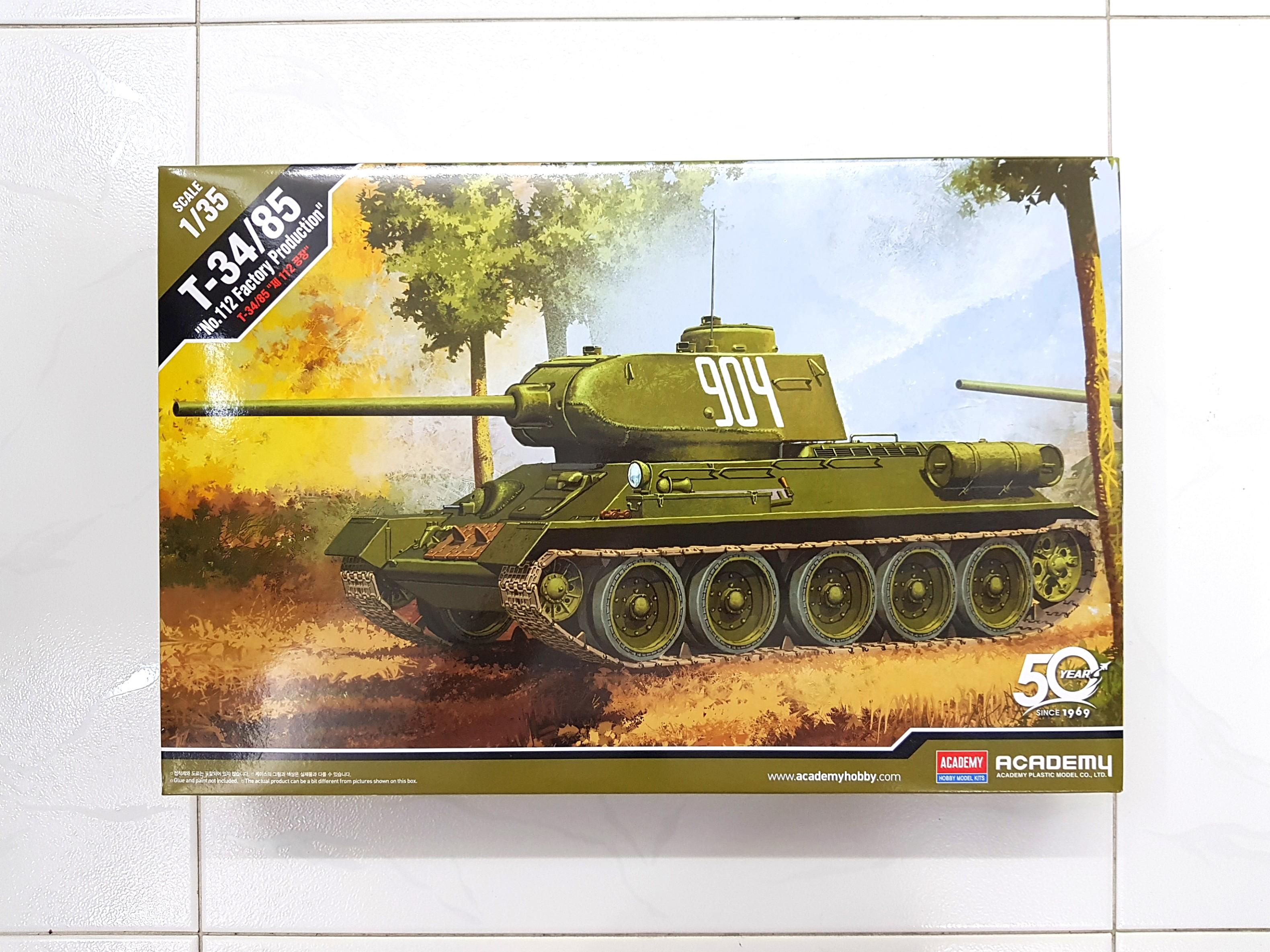 1/35 #13290 Academy Russian Medium Tank T34/85 "No.112 Factory ...