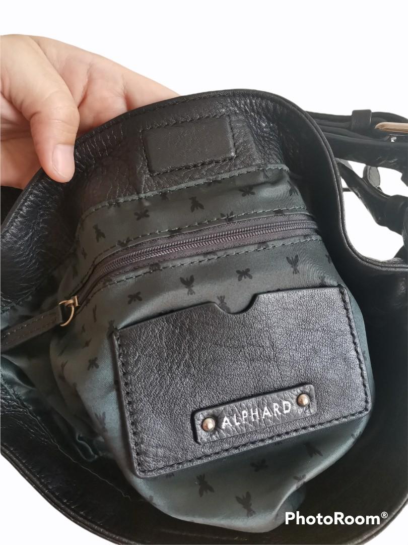 ALPHARD GENUINE LEATHER 2 WAY BAG, Women's Fashion, Bags & Wallets ...