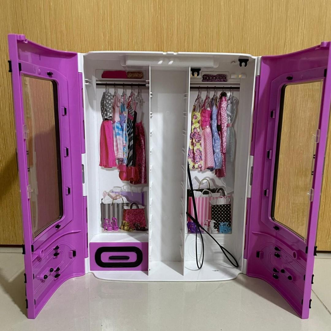 BARBIE Wardrobe Authentic Purple Edition, Hobbies & Toys, Toys & Games ...