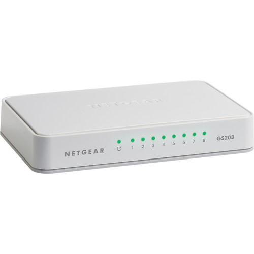 (BNOB) Netgear GS208 — 8 Port Gigabit Ethernet Unmanaged Switch ...