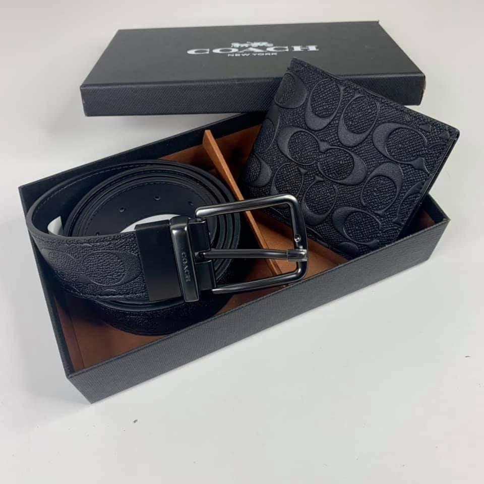 Coach Men's Belt and Wallet, Men's Fashion, Watches & Accessories ...