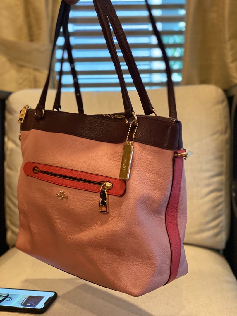 Coach Tyler Leather Tote Bag, Women's Fashion, Bags & Wallets, Tote ...