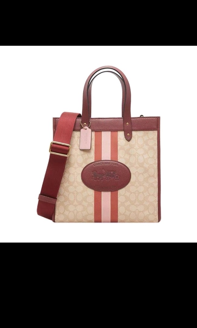 Coach Wine Tote Bag, Women's Fashion, Bags & Wallets, Tote Bags on ...