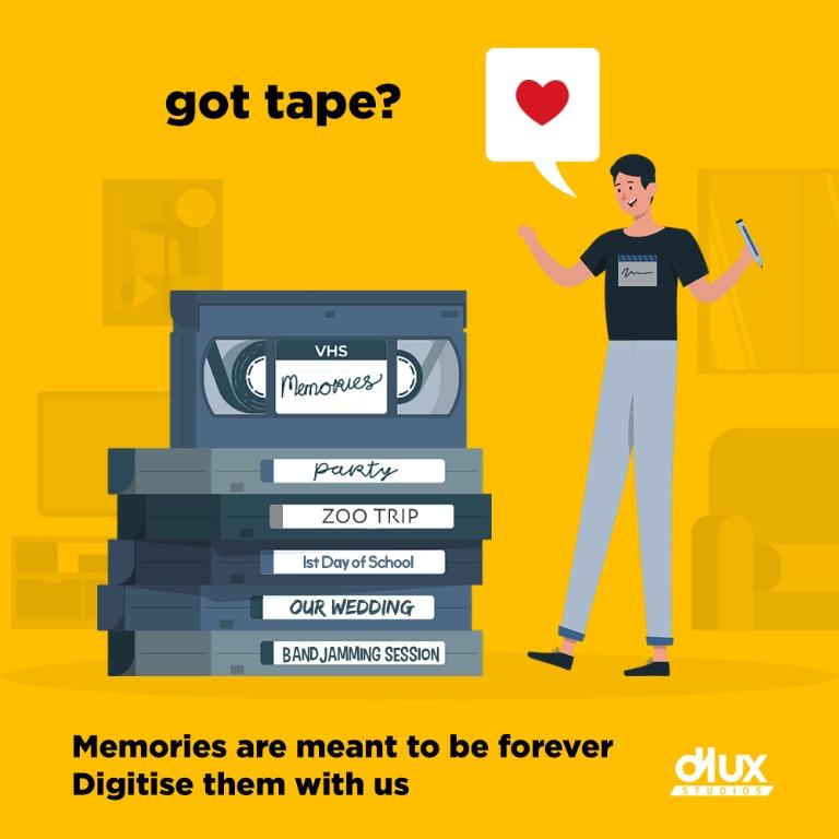 Digitising/Conversion Services - VHS, Hi8, MiniDV, DVD, Betacam Tape to ...