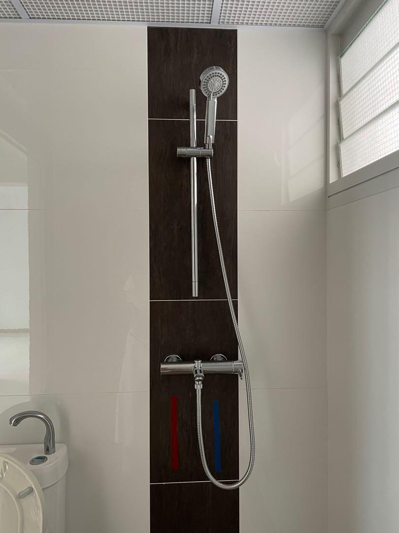HDB BTO Shower Set, Furniture & Home Living, Bathroom & Kitchen ...