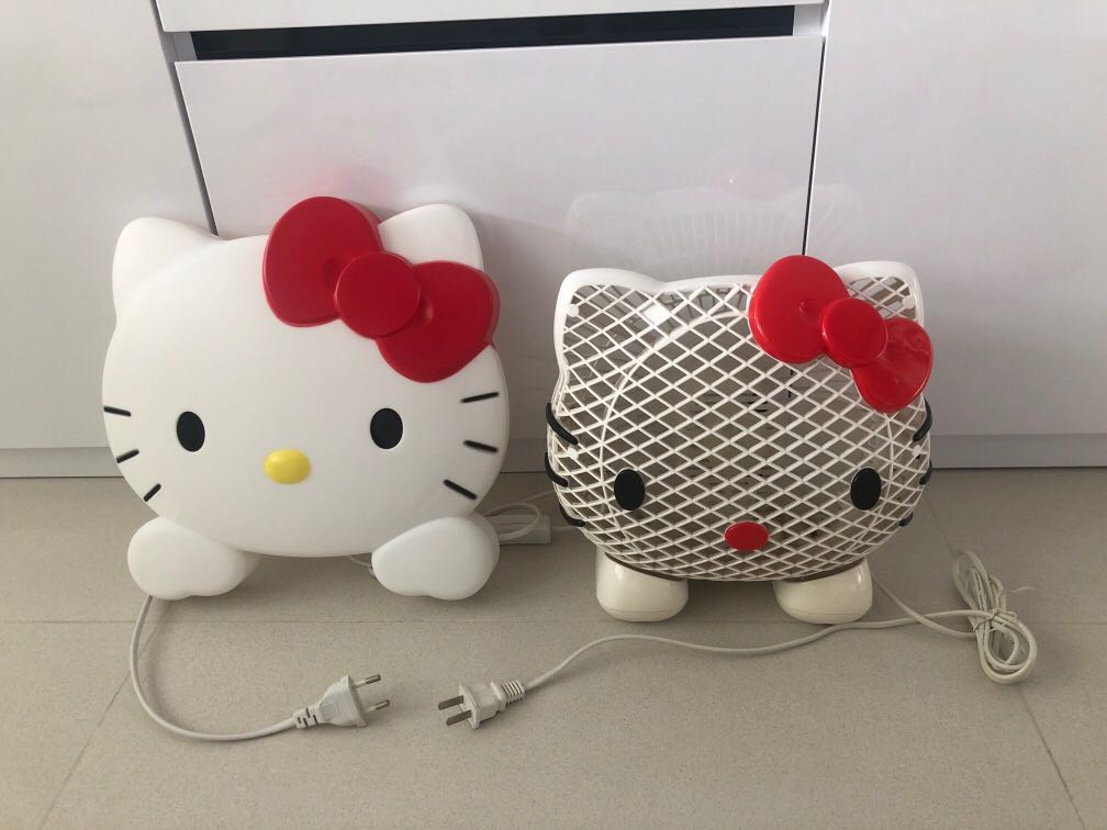 Hello Kitty Wall Light & Table Fan, Furniture & Home Living, Lighting ...