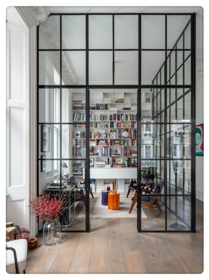 Home Office Study Room Create a Glass Enclosed H/O allows Light and ...