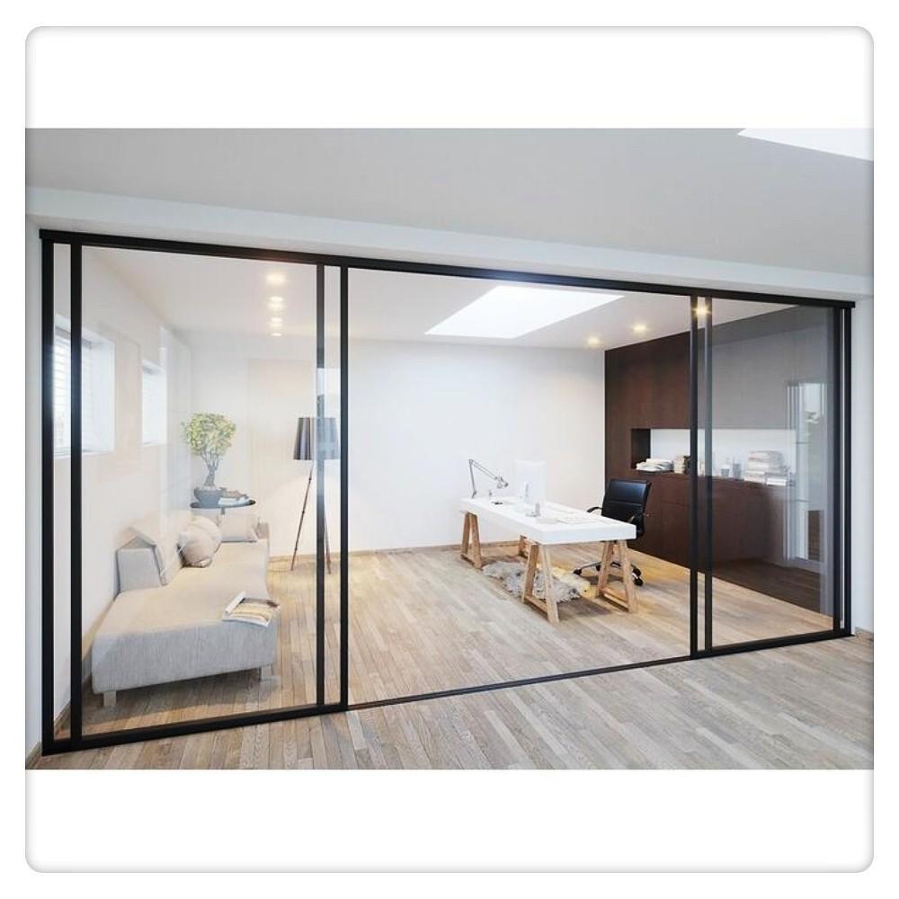 Home Office Study Room Create a Glass Enclosed H/O allows Light and ...