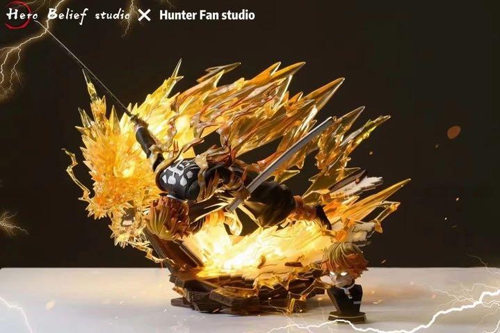 INSTOCK - HERO BELIEF STUDIO - DEMON SLAYER AGATSUMA ZENITSU FLAMING ...