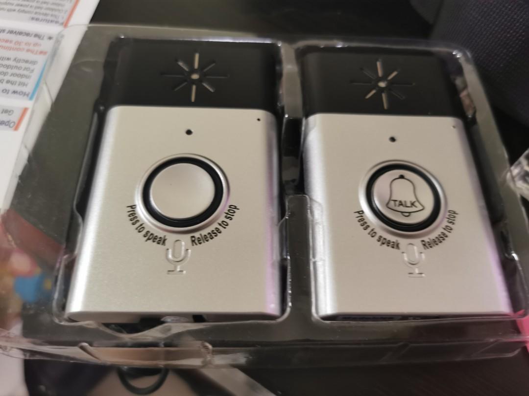 2 Way Wireless Voice Intercom Doorbell + Interphone (H6/H6T), Furniture ...