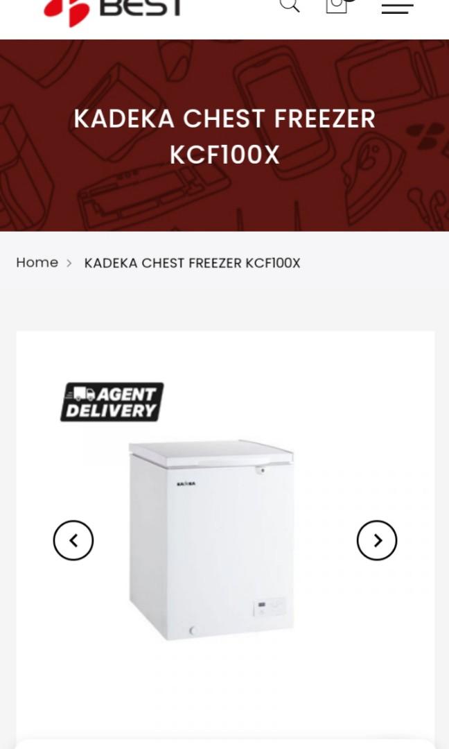 KADEKA CHEST FREEZER, TV & Home Appliances, Kitchen Appliances ...