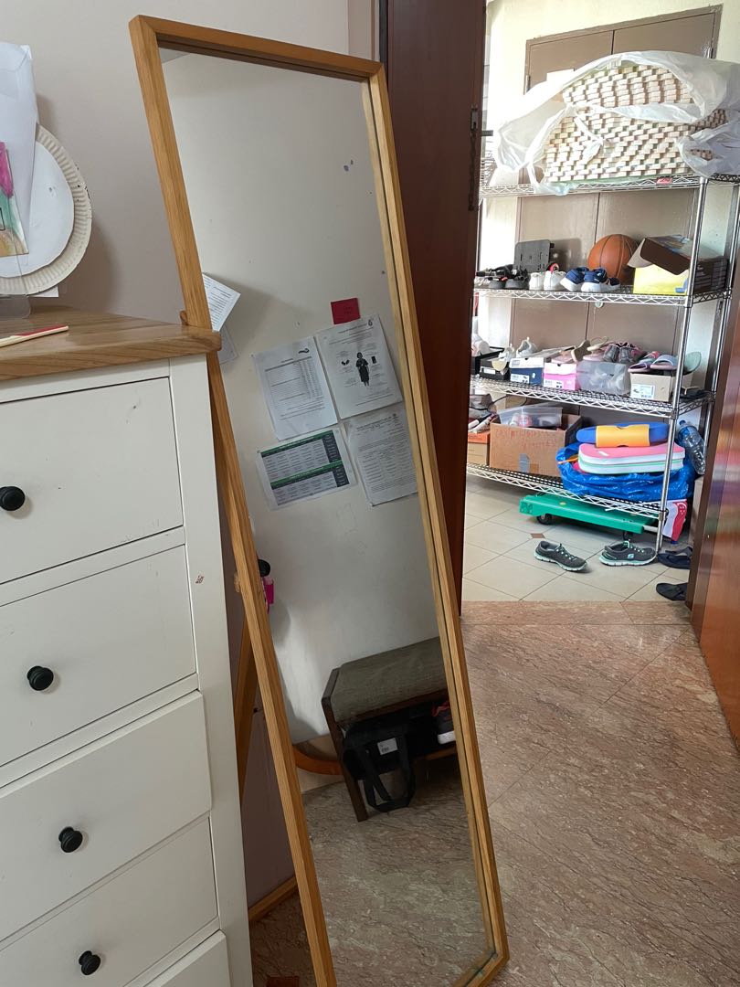 Muji style oak mirror, Furniture & Home Living, Home Decor, Mirrors on ...