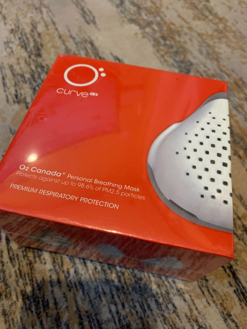 O2 Curve Canada Personal Breathing Mask, Beauty & Personal Care ...
