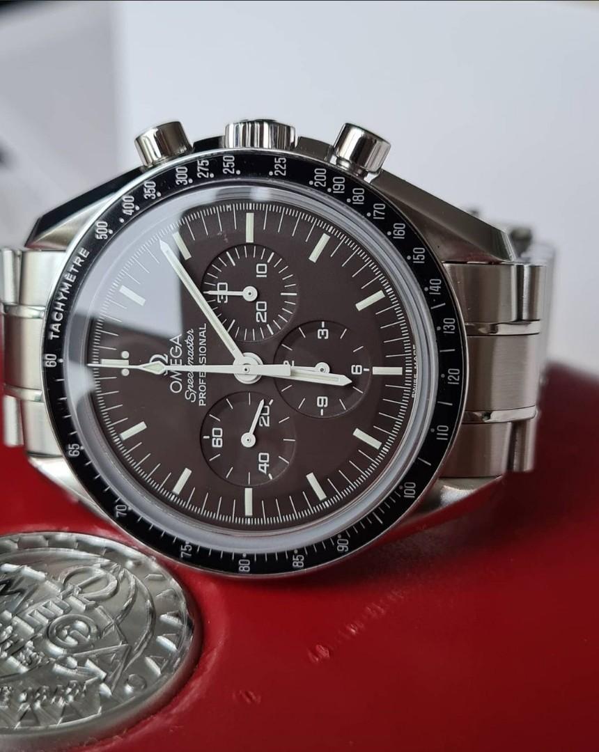 Very Rare Omega speedmaster chocolate dial, Luxury, Watches on Carousell