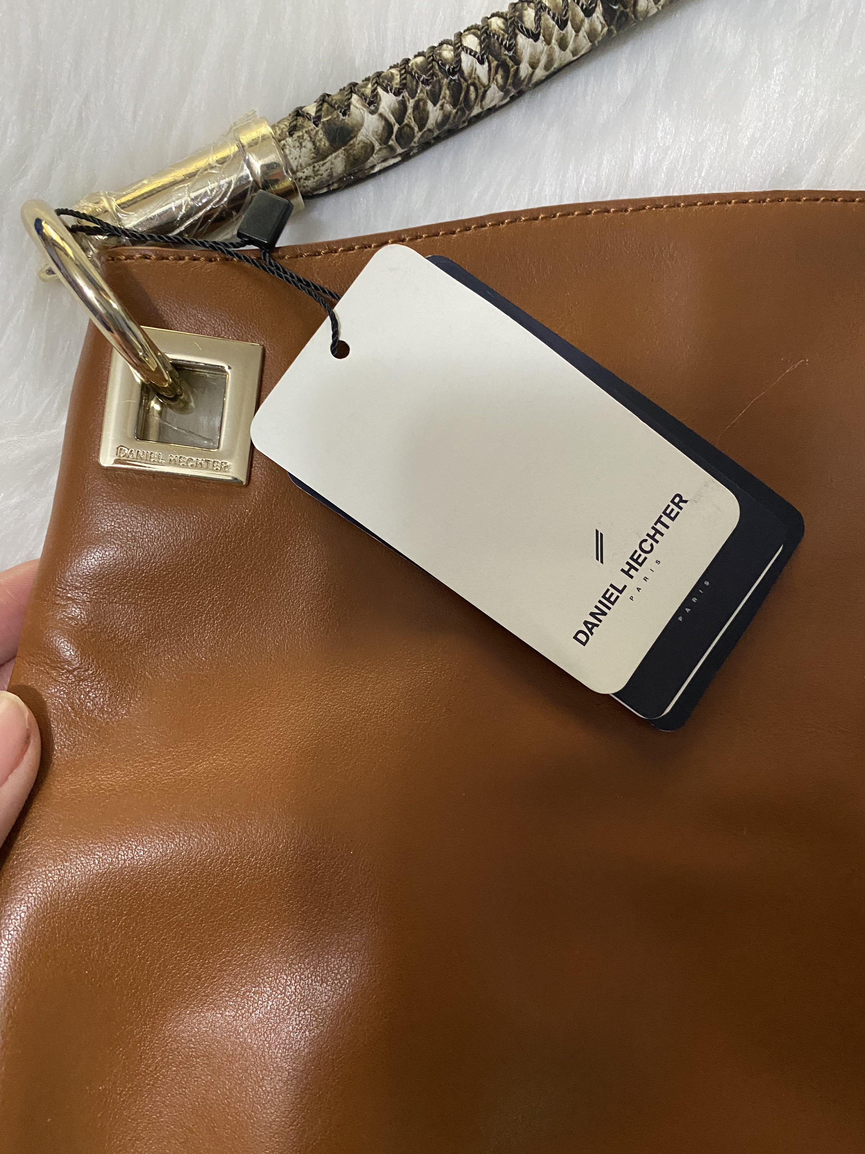 Original Daniel Hechter Leather Shoulder bag in Brown, Women's Fashion ...