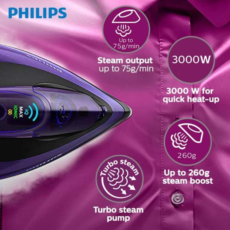 Philips GC5039/30 Azur Elite Steam Iron with OptimalTEMP Technology, TV ...
