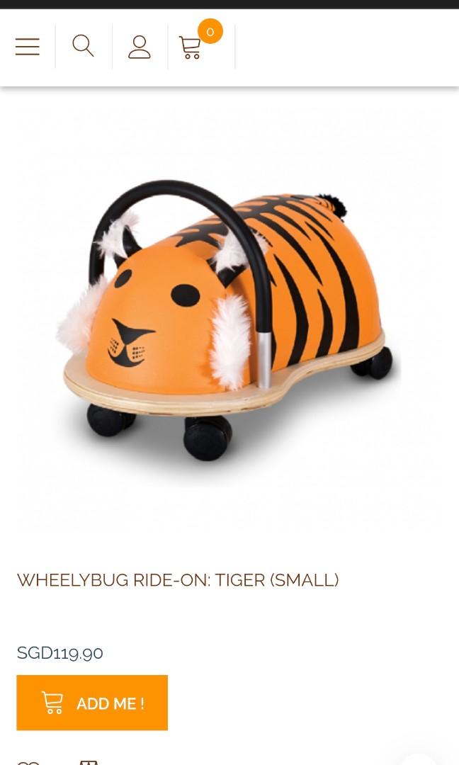 Ride on toy wheely bug tiger, Hobbies & Toys, Toys & Games on Carousell
