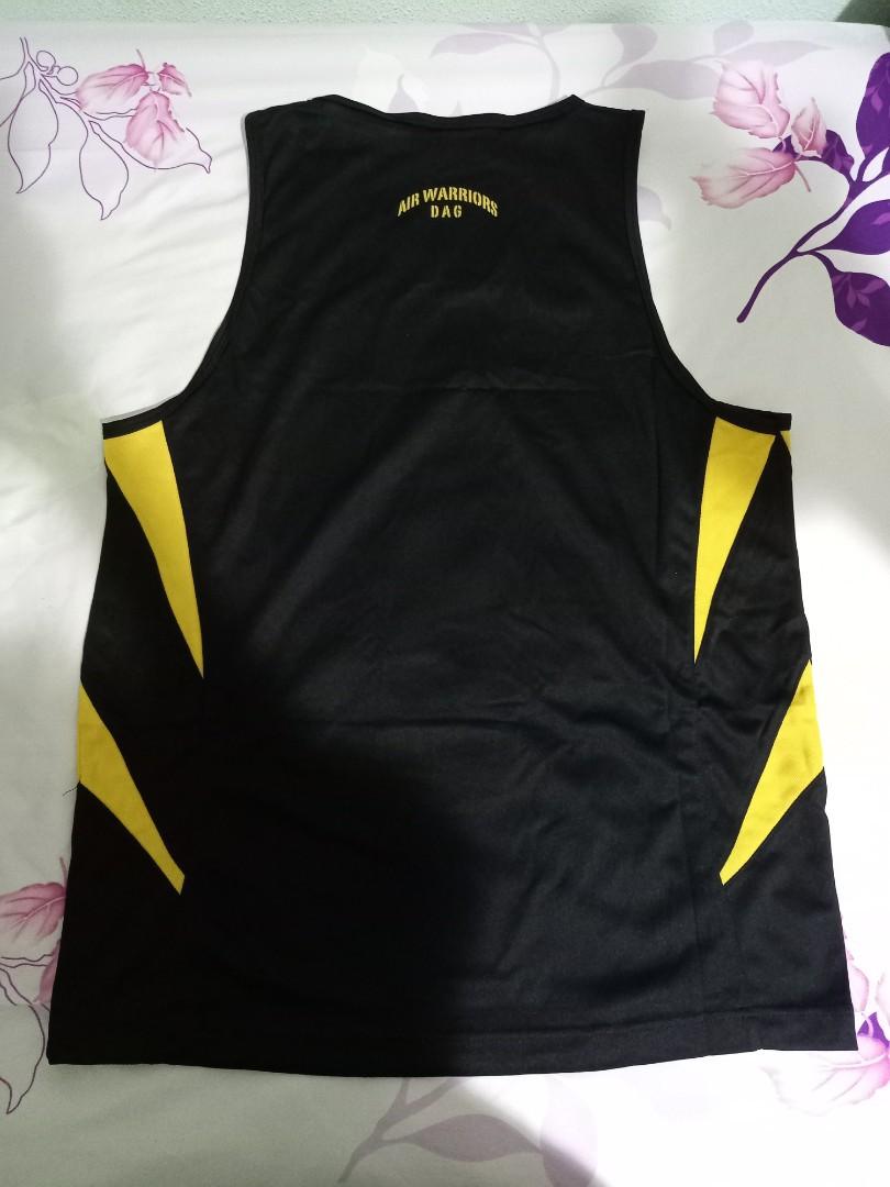 RSAF Air Force Air Warriors DAG SAF PT Running Singlet M, Men's Fashion ...