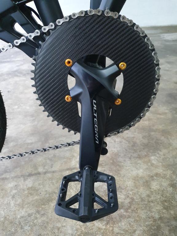 Shimano Ultegra crankset, Digirit carbon fibre 54T chainring and ...
