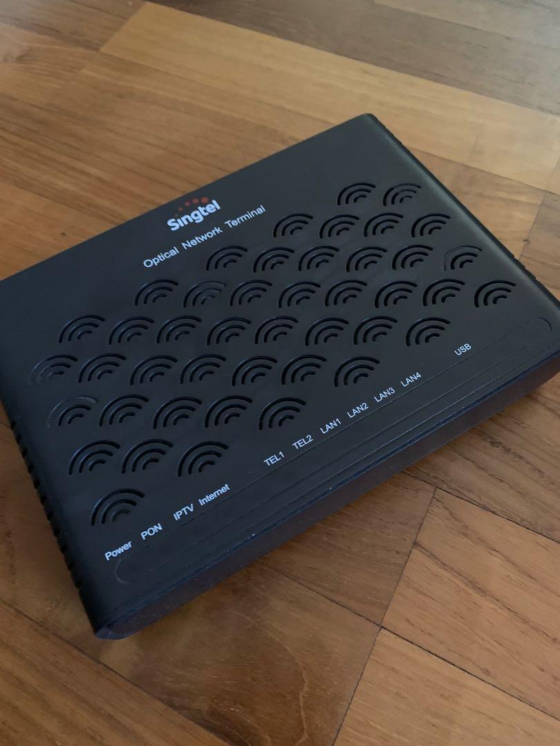 Singtel Gigabit Router And ZTE ONT Modem Computers Tech Parts Accessories Networking On