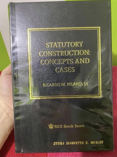 Statutory Construction - Pilares, Hobbies & Toys, Books & Magazines ...