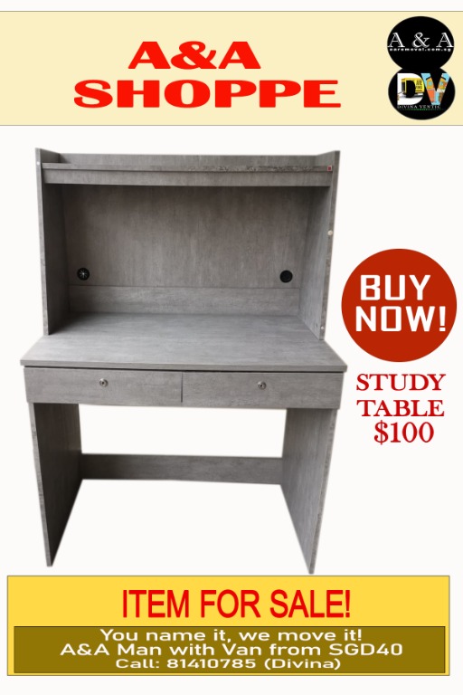 STUDY TABLE, Furniture & Home Living, Furniture, Other Home Furniture ...