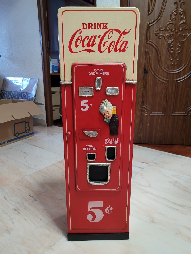 Vintage Coca Cola cabinet, Furniture & Home Living, Furniture, Shelves ...