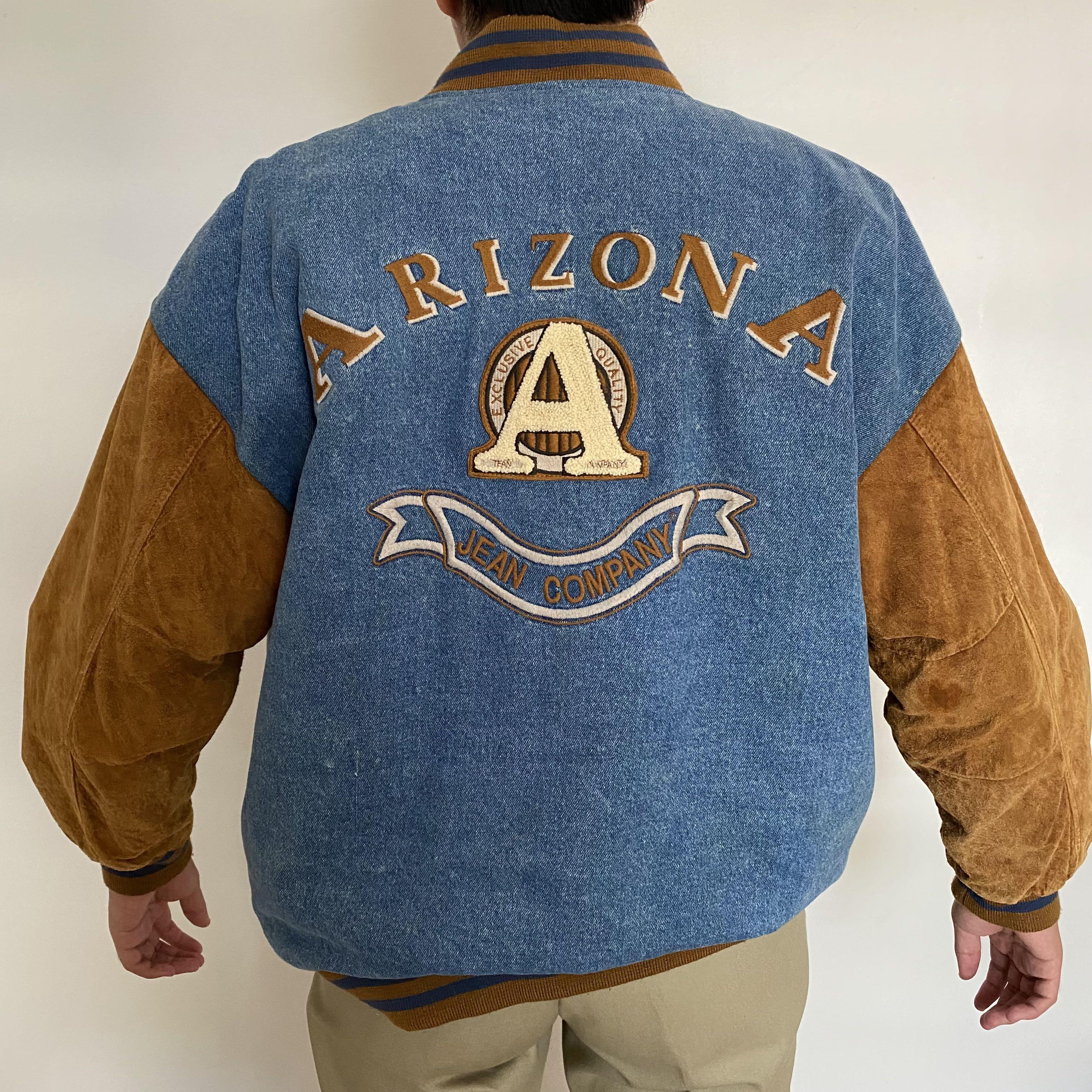 Vintage Denim Varsity Jacket XL, Men's Fashion, Coats, Jackets and ...