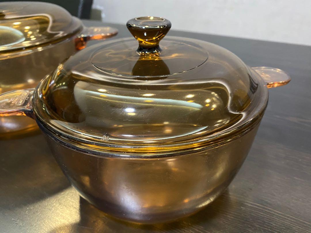 Visions covered glass pots @$20 each, Furniture & Home Living ...