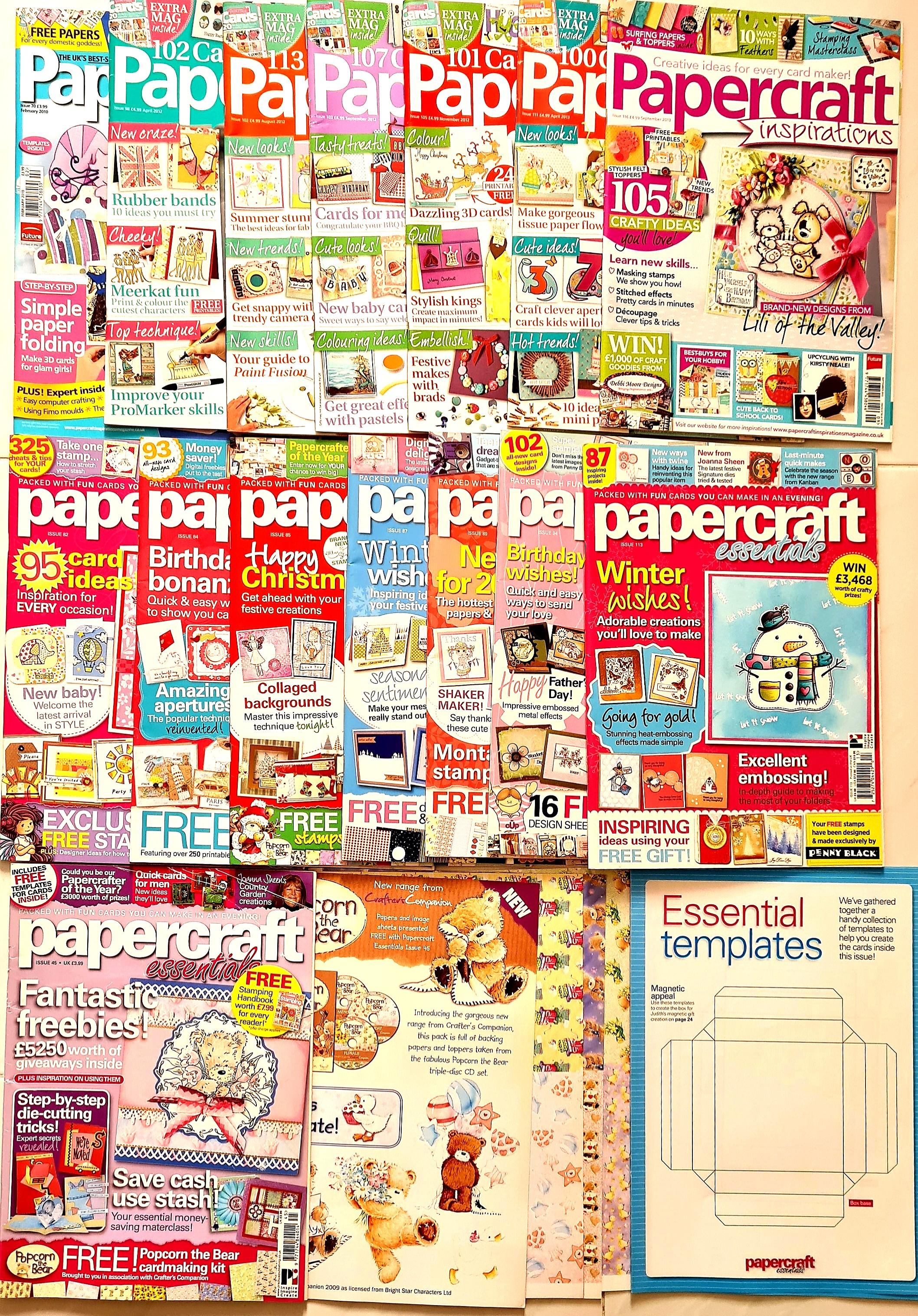 1 copy: Papercraft Inspirations / papercraft essentials (Issue Yr 2010 ...