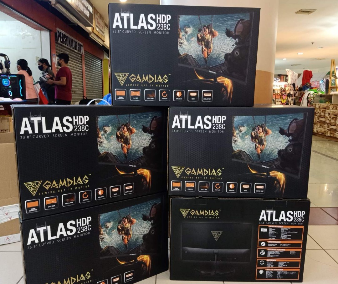 24" GAMDIAS ATLAS 165HZ CURVED GAMING MONITOR MONITOR, Computers & Tech ...