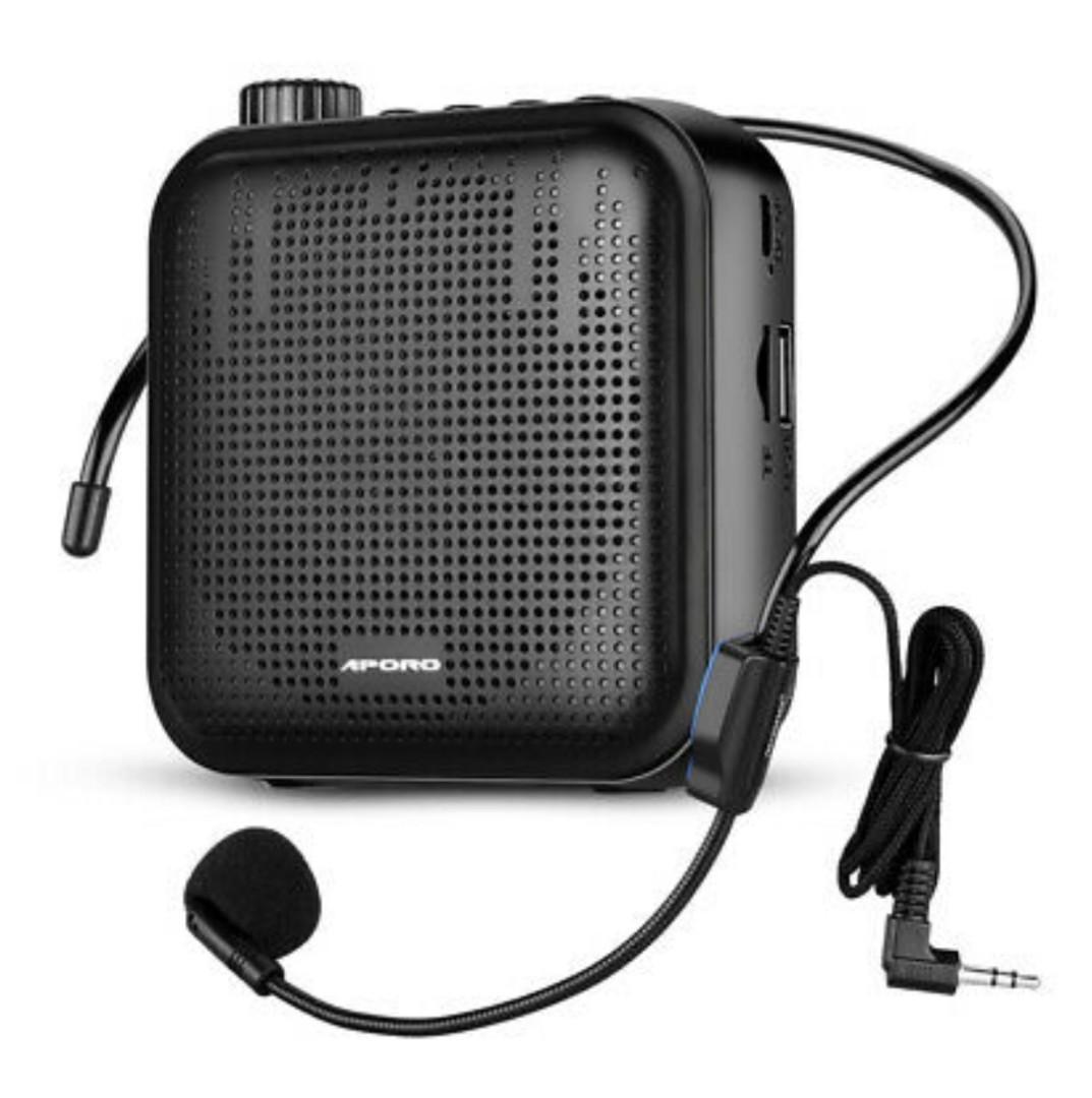 3534) APORO T15 Voice Amplifier Speaker Megaphone With Microphone ...