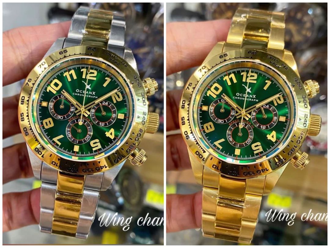 全新 行貨 有門市 OCEANX WATCH QUARTZ SPEED RACER III CHRONOGRAPH SRS361 ...