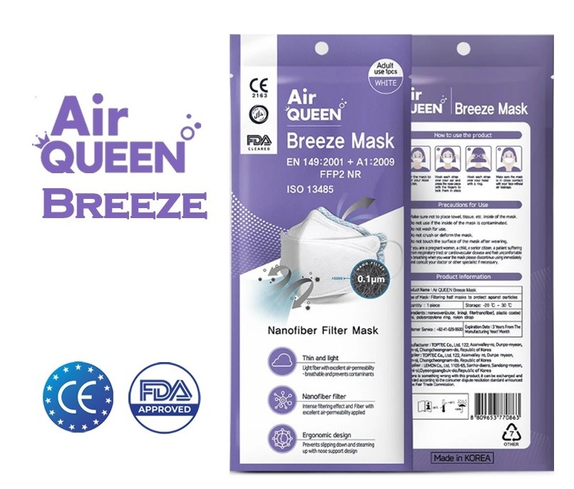Air Queen Breeze Mask, Health & Nutrition, Face Masks & Face Shields on ...