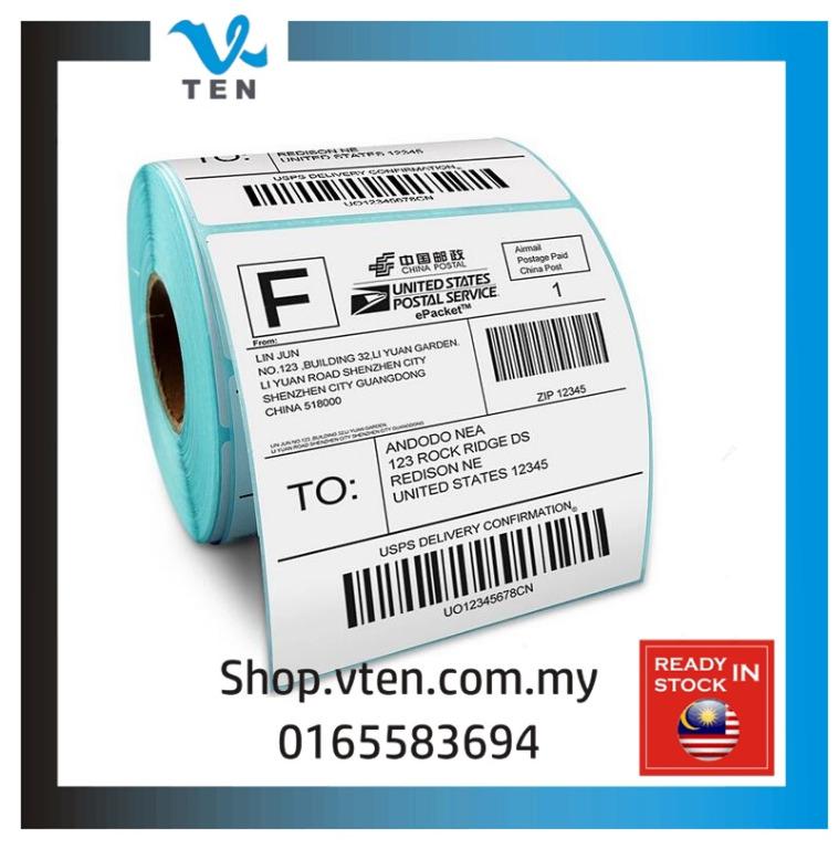 Air WayBill A6 Thermal Barcode Label Sticker 100X150mm, Furniture ...