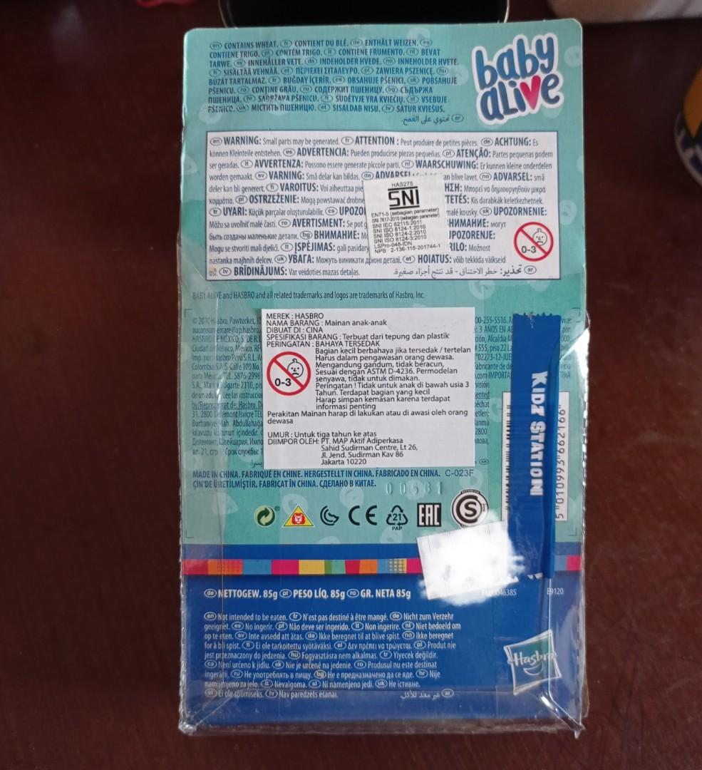 Baby Alive Solid Doll Food, Bayi & Anak, Mainan & Baby Walker di Carousell