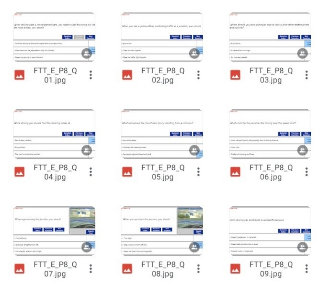 Basic Theory Test (BTT) & Final Theory Test (FTT) questions answers ...