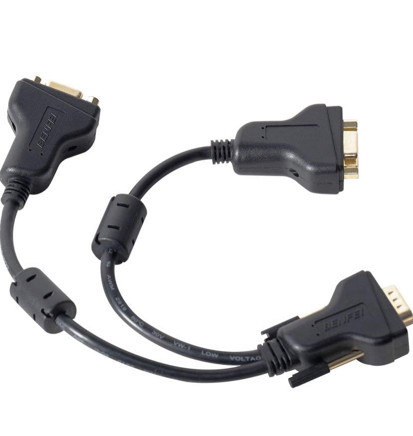 BENFEI VGA Splitter Cable, Benfei VGA Y Splitter for Screen Duplication ...