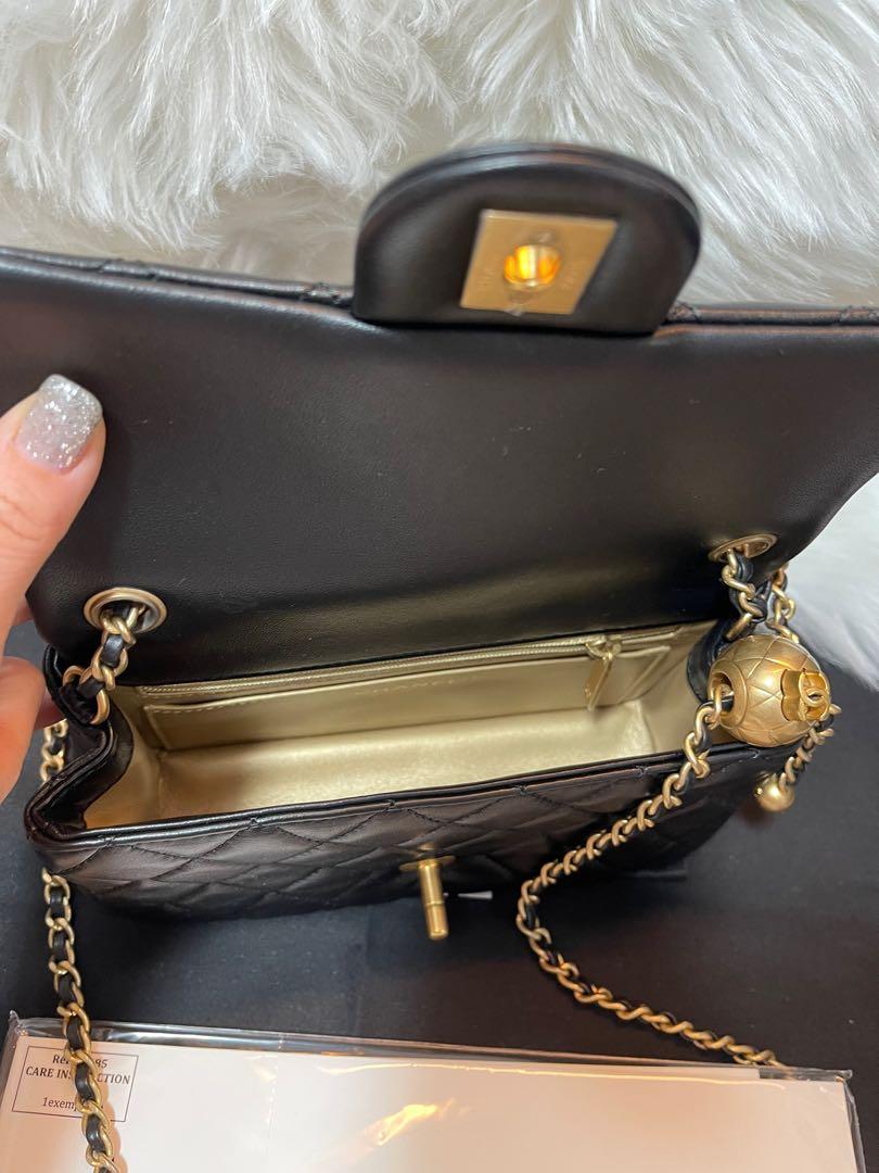 Chanel Mini rectangle (adjustable Gold ball chain), Luxury, Bags ...