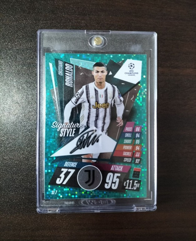 CRISTIANO RONALDO SIGNATURE STYLES AUTOGRAPH TOPPS MATCH ATTAX SOCCER ...