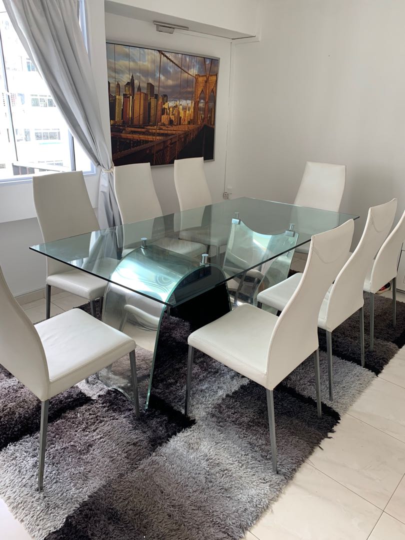 Dining Table Set (Unico Italia/ 8px), Furniture & Home Living ...