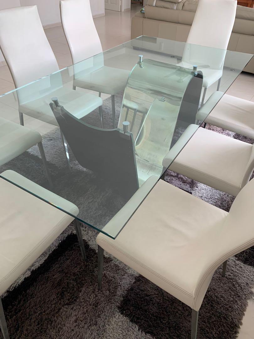 Dining Table Set (Unico Italia/ 8px), Furniture & Home Living ...