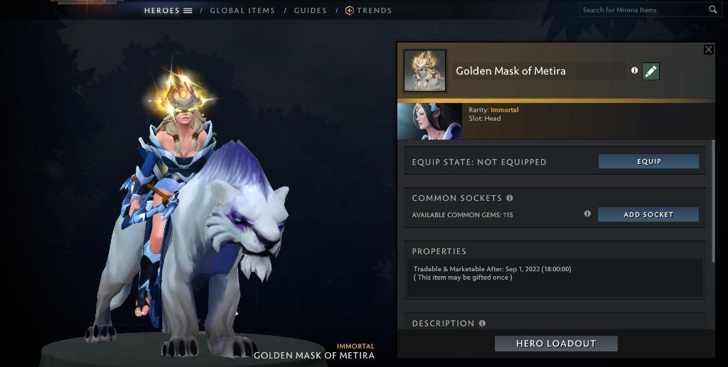 Dota 2 Collector Cache 2021/Nemestice/Immortals/Arcana, Video Gaming ...