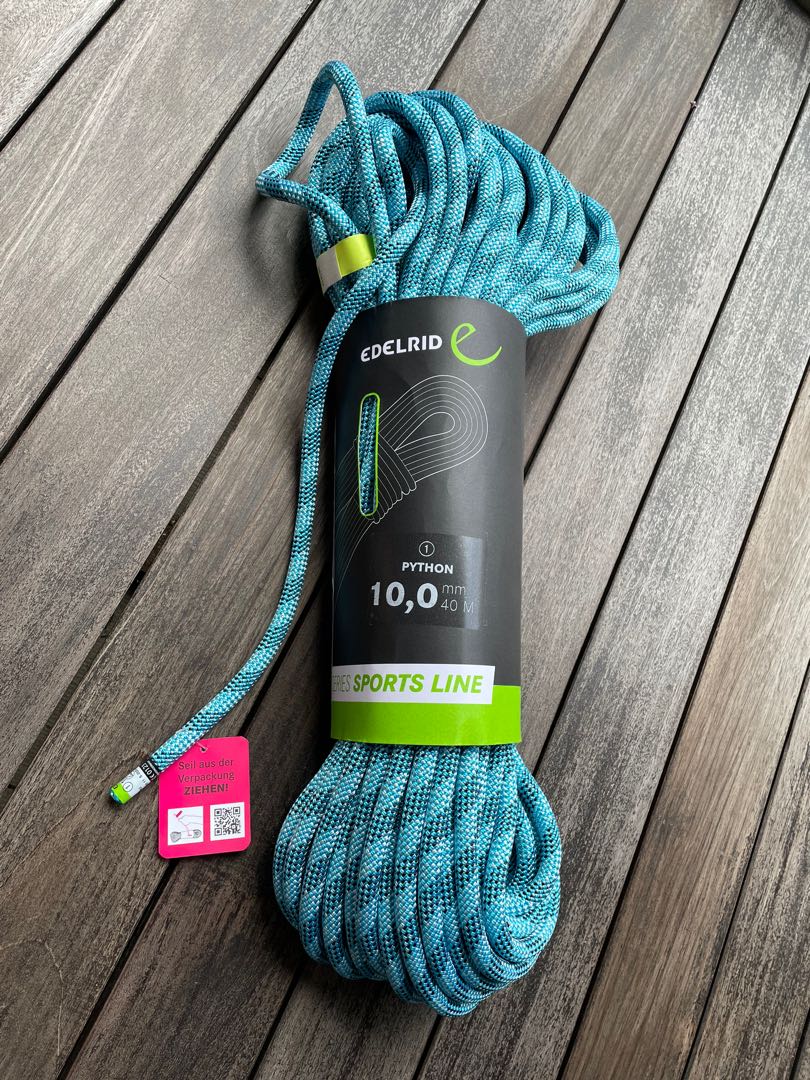 Edelrid Python 10mm Climbing Rope, Sports Equipment, Other Sports ...