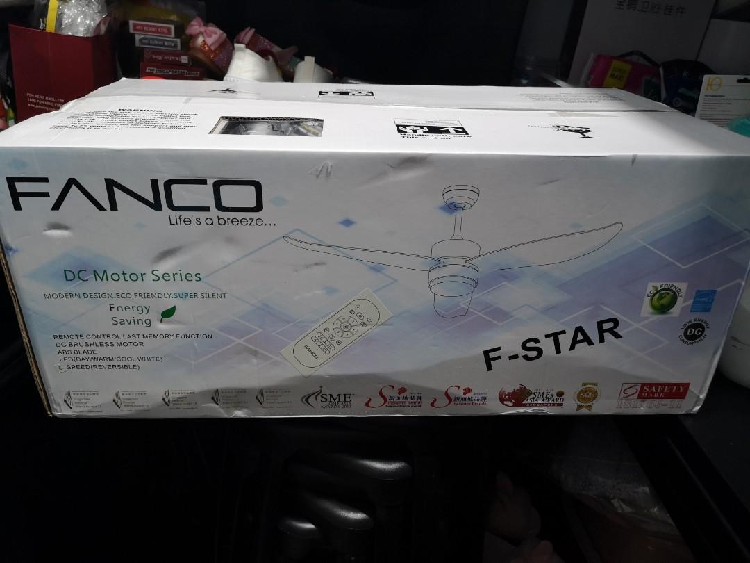 Fanco F star ceiling fan, Furniture & Home Living, Lighting & Fans ...