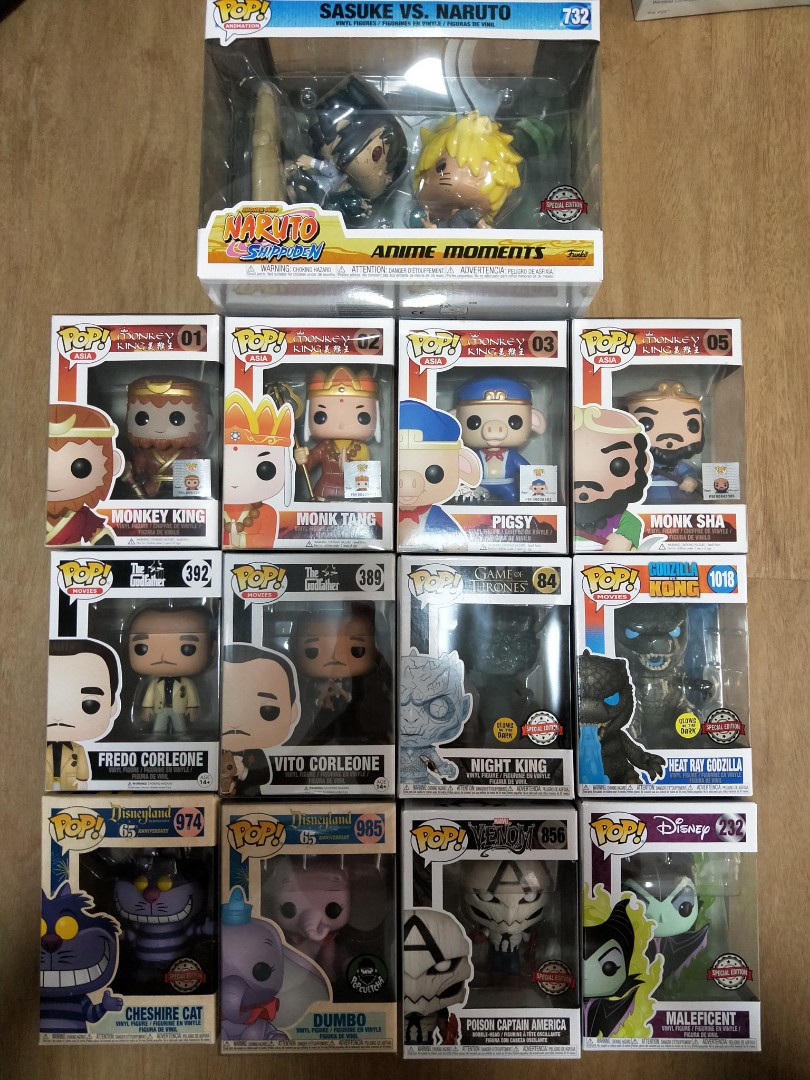 funko pop - Sasuke vs Naruto, Monkey King, Monk Tang, Pigsy, Monk Sha ...